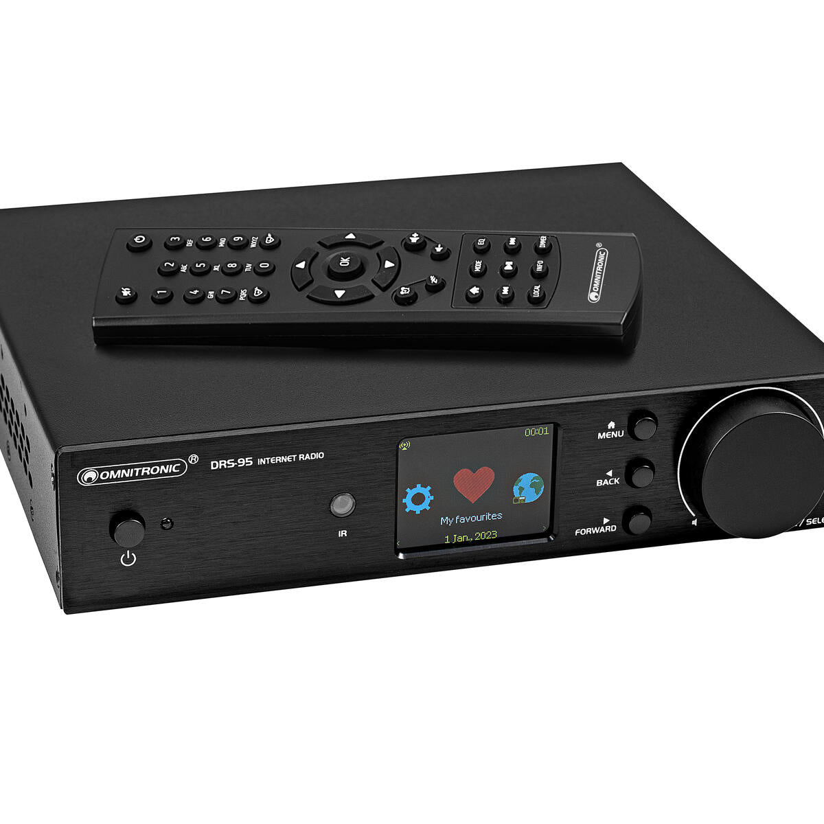 OMNITRONIC DRS-95 Internet Radio with DAB+ and Bluetooth – SoundStoreXL