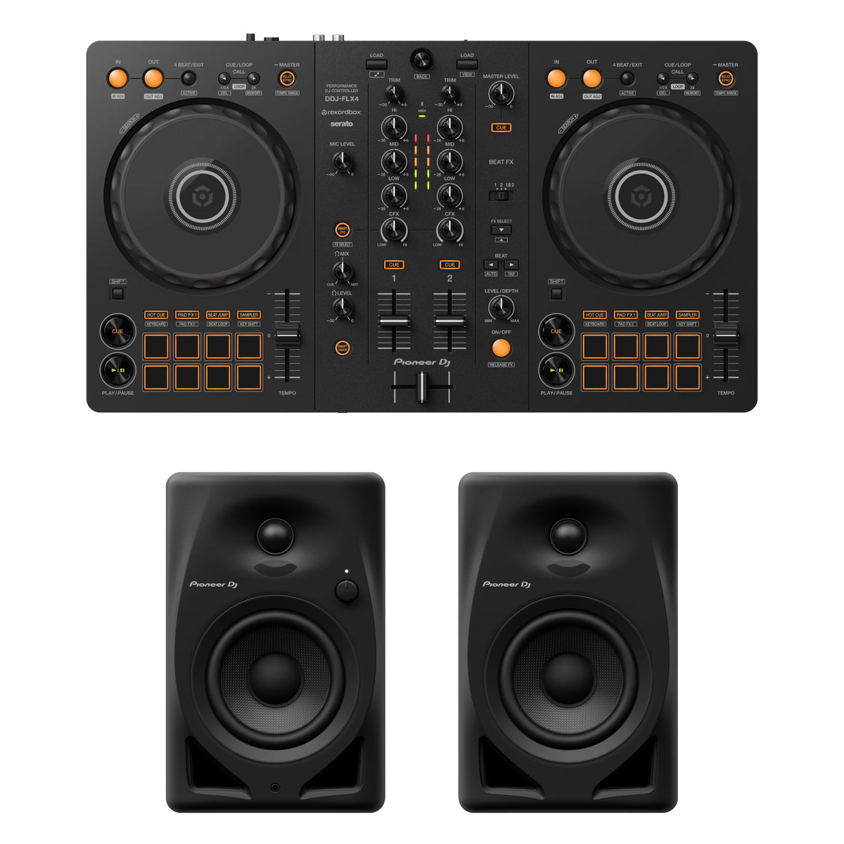 Pioneer DJ FLX4 Monitor Bundle – SoundStoreXL