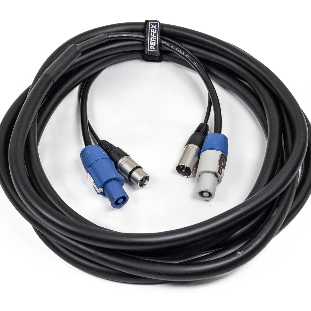 Perfex Powercon & XLR Multikabel (DMX, 5m) – SoundStoreXL